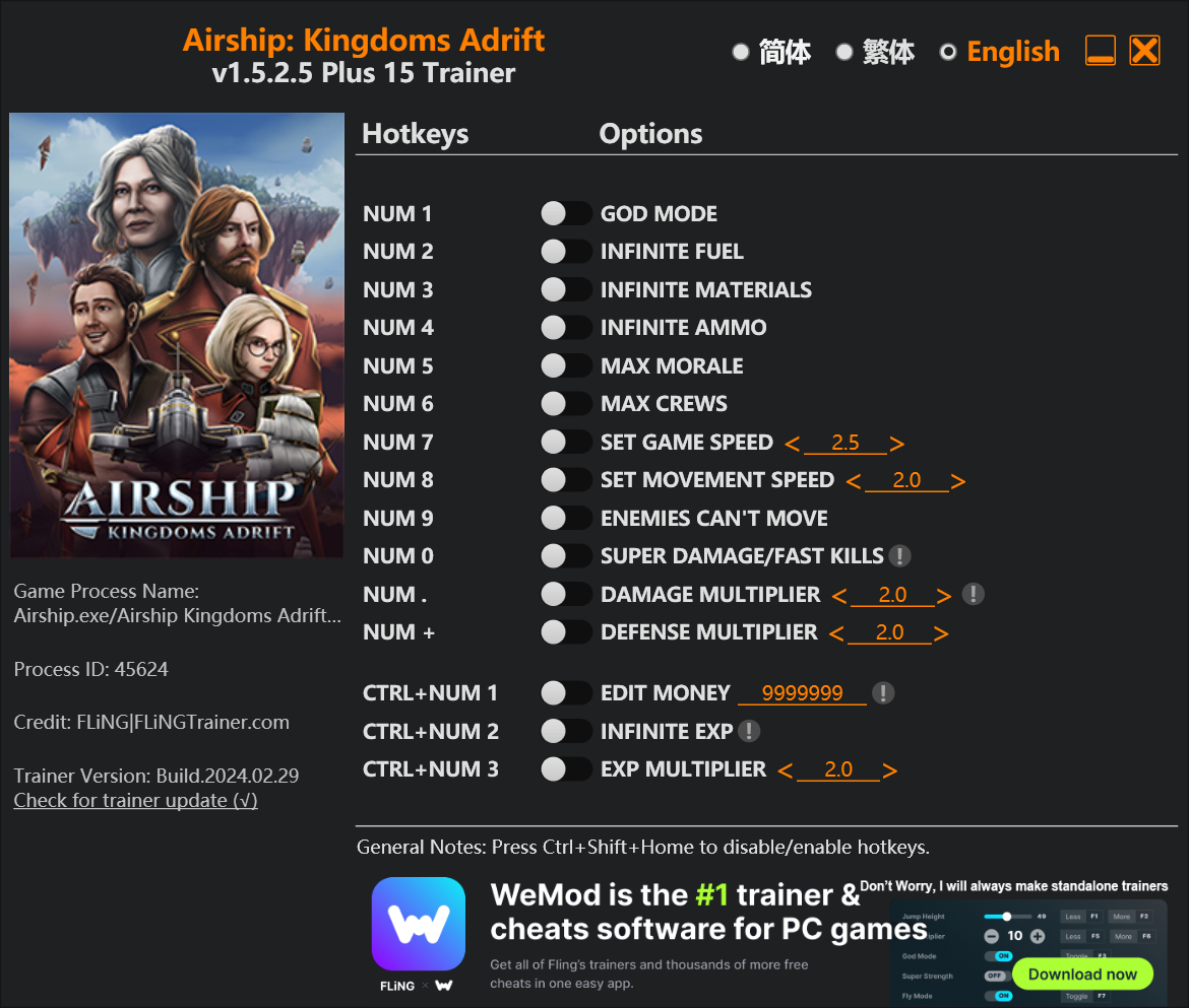 Airship: Kingdoms Adrift Trainer - PC Download - TrainerDownload.com